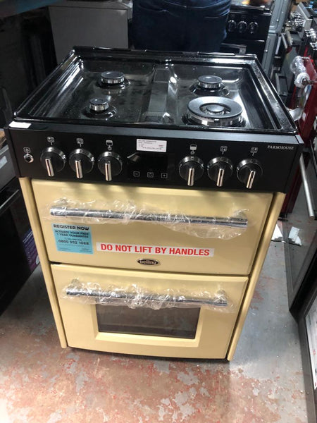 Belling Farmhouse60DF Free Standing 60cm Dual Fuel Cooker Gas Hob 6444 ...