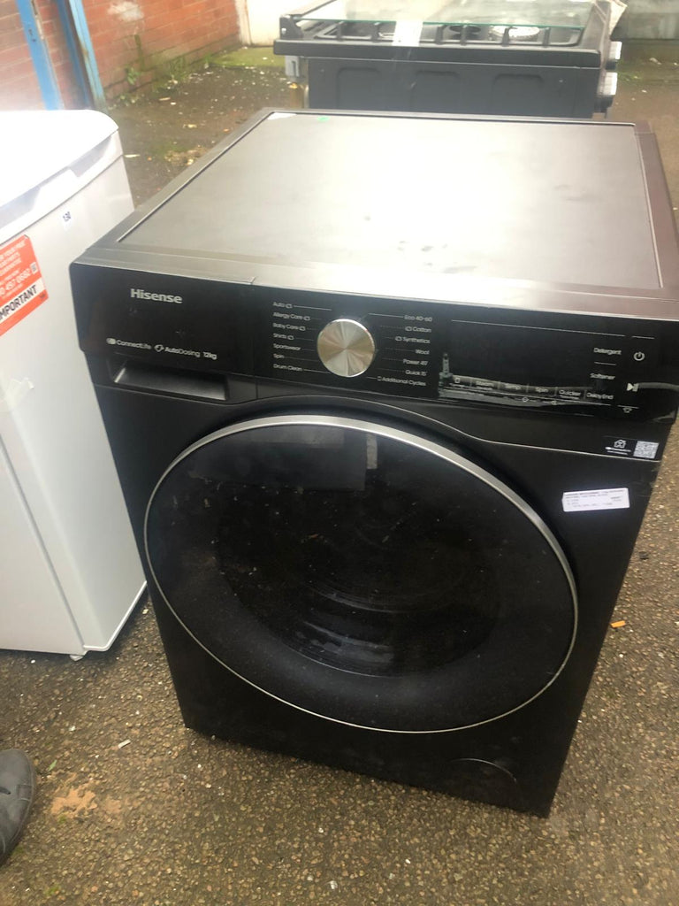 Hisense WF5S1245BB 12kg Washing Machine With 1400 rpm - Black - A Rate ...