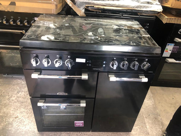 Leisure Chefmaster CC90F531K - 90cm Dual Fuel Range Cooker - Black ...