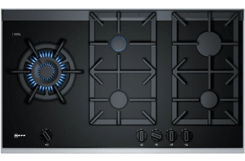 Neff N90 T29TS79N0 - 90cm Gas Hob - Black Glass – Safeer Appliances Ltd