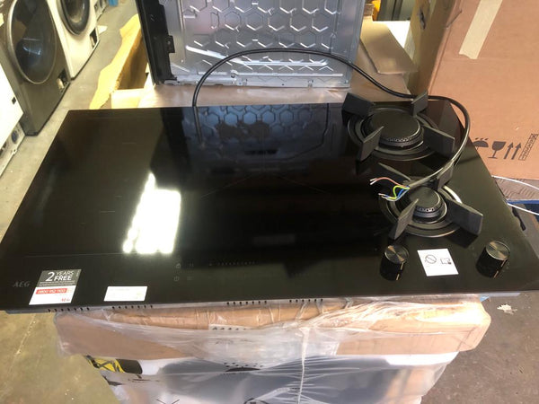 AEG HDB95623NB - 90cm Dual Fuel Hob - Black – Safeer Appliances Ltd