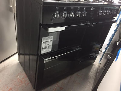 FLAVEL Milano 100 MLN10FRK Dual Fuel Range Cooker - Black & Chrome ...