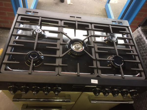Stoves Richmond 900DFT Black 90cm Dual Fuel Range Cooker - Cream ...