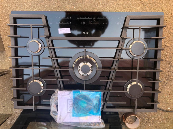 AEG HVB75450IB Gas On Glass Hob With TouchSure 75cm – Safeer Appliances Ltd