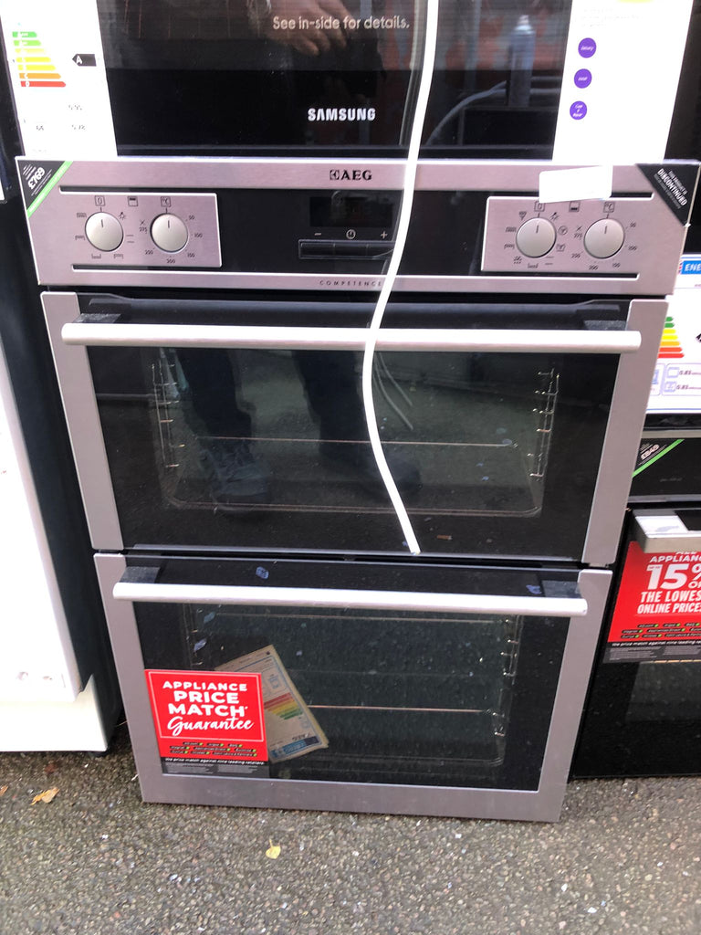 AEG DC4013001M Stainless Steel Electric Built In Double Oven With Easy ...