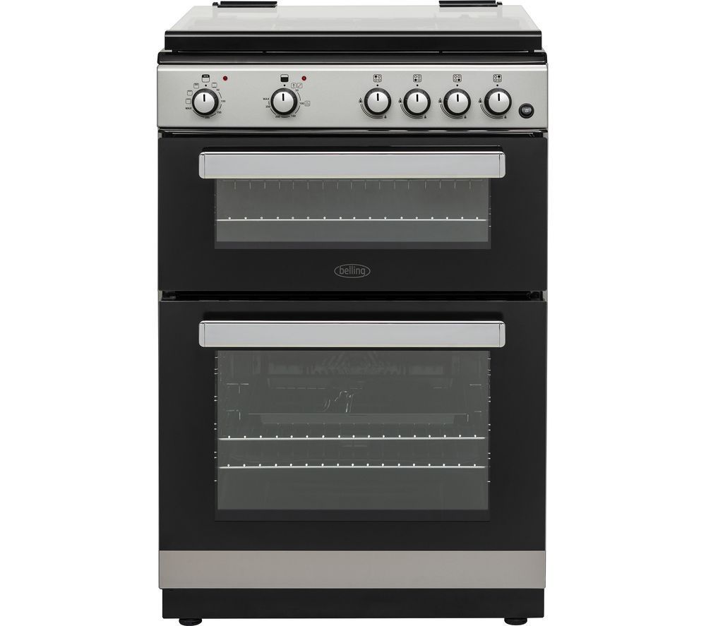 BELLING FSDF608D - 60cm Dual Fuel Cooker - Silver (444410119) – Safeer ...