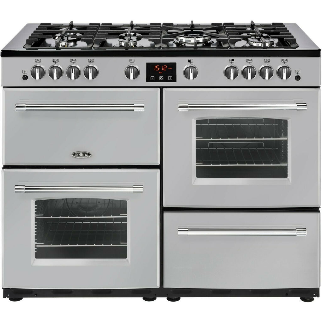 Belling Farmhouse 110G - 110cm Gas Range Cooker (444444152) - Silver ...
