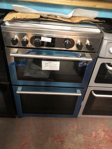 Cannon Hotpoint CD67G0CCX Inox Freestanding 60cm Gas Double Cooker Cas ...
