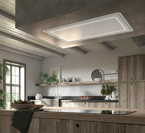 Faber High Light Ceiling hood 91cm Matt White Perimeter LED Lights 110 ...