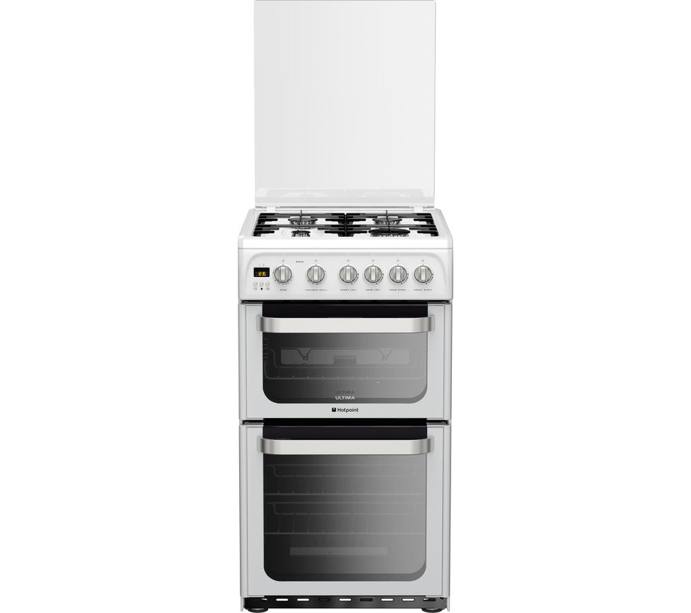 HOTPOINT HUG52P 50cm Gas Cooker - White – Safeer Appliances Ltd