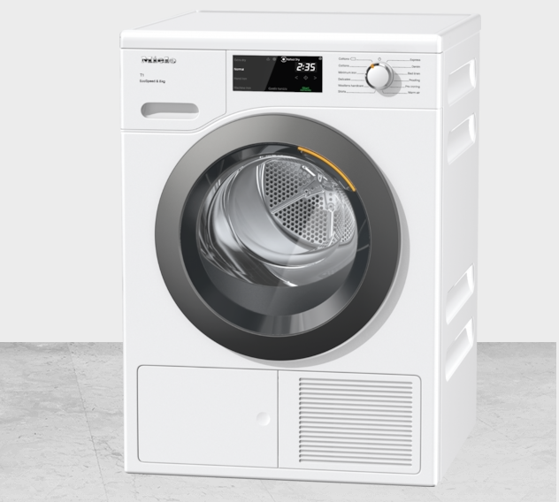 Miele TCF640WP 8kg T1 Heat-Pump Tumble Dryer with EcoSpeed - White ...