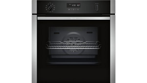 Neff N50 B2ACH7HH0B 60cm Single Built In Electric Oven Stainless Steel ...