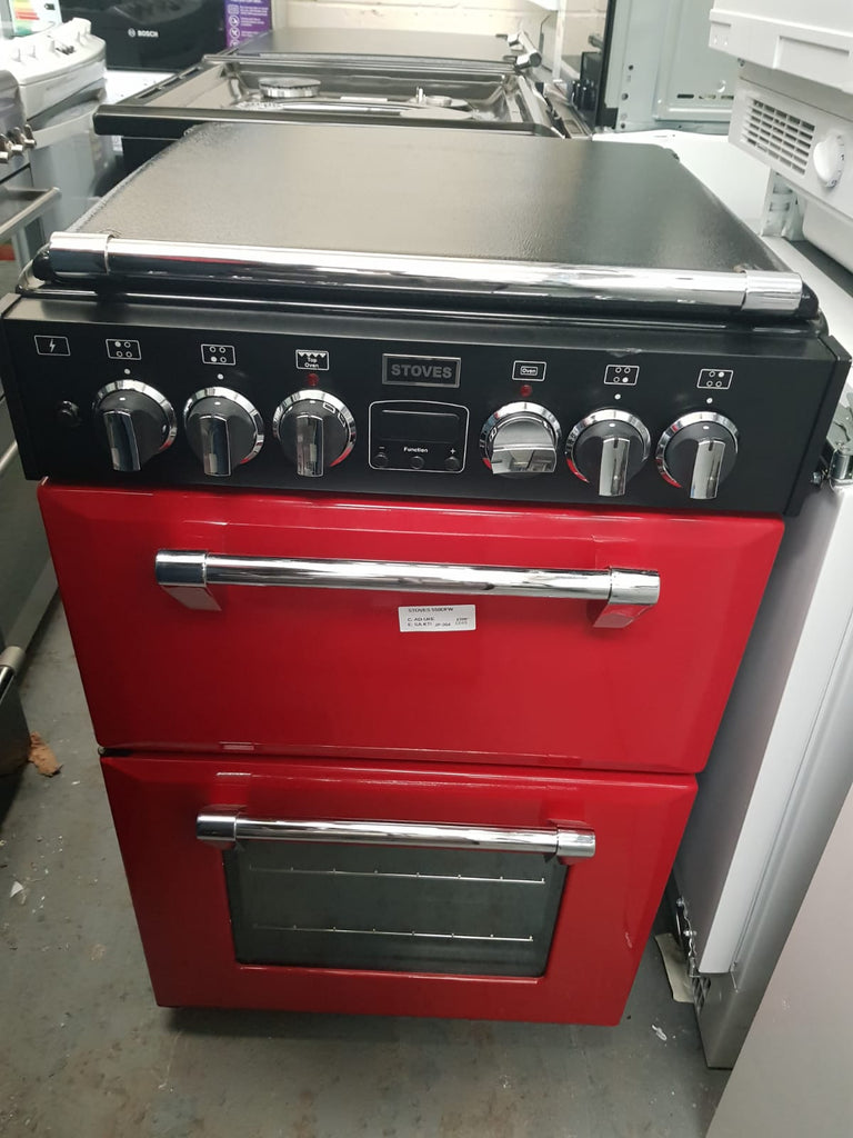 Stoves Richmond 550DFW - 55cm Dual Fuel Cooker - Jalapeno Red (4444429 ...