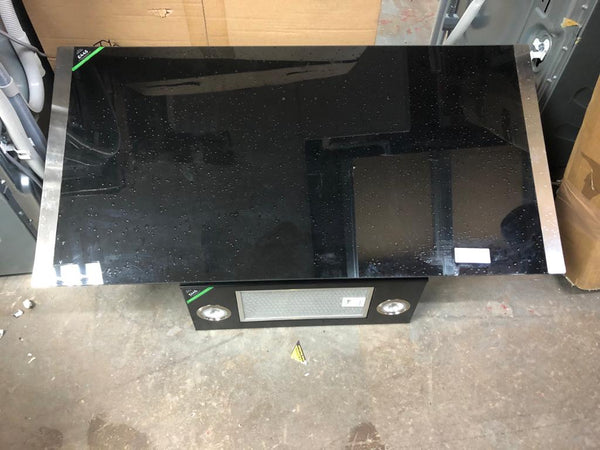 Zanussi ZHV94750BA Angled 90cm Black Glass Chimney Cooker Hood – Safeer ...