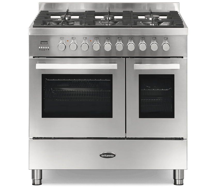 Britannia Stanza 544446304 - 90cm Dual Fuel Range Cooker - Stainless S ...