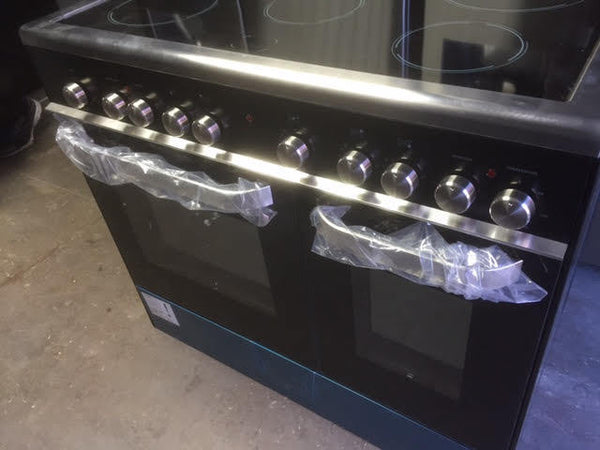 KENWOOD CK408/1 - 90cm Electric Ceramic Range Cooker - Black – Safeer ...