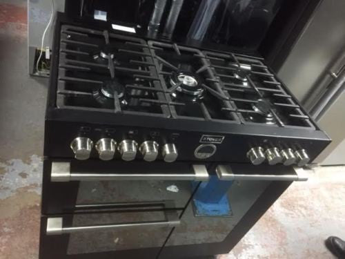 Stoves Sterling 900DFT 90cm Dual Fuel Range Cooker in Black - 44444046 ...